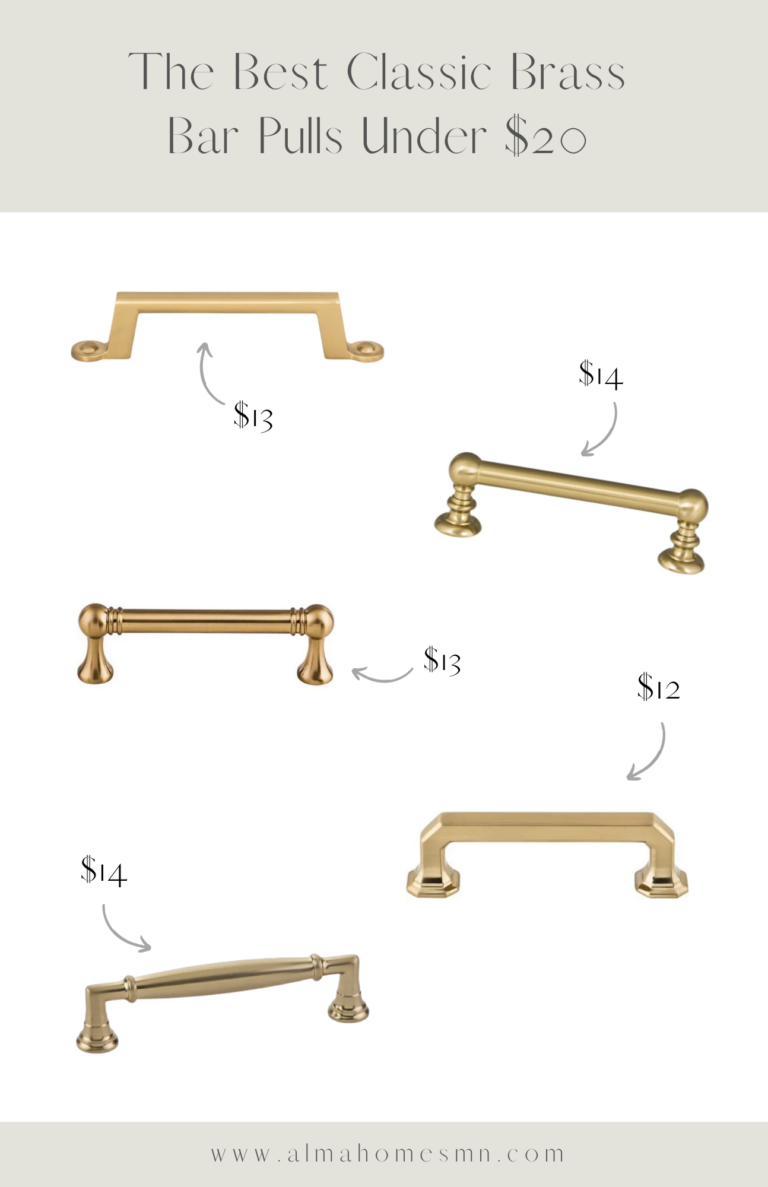 The Best Classic Brass Bar Pulls | Alma Homes