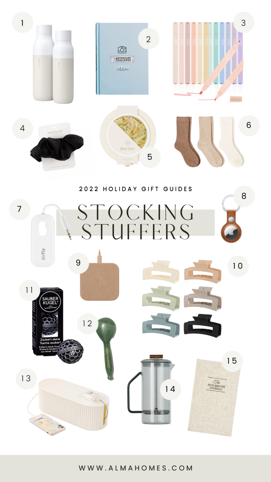 Holiday Stocking Stuffer Gift Guide 2022 | Alma Homes