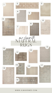 The Best Neutral Rugs to Upgrade Your Space | Alma Homes